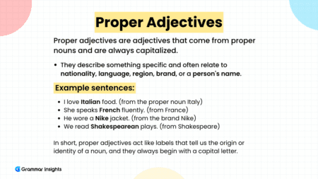 What Are Proper Adjectives? Definition and Examples